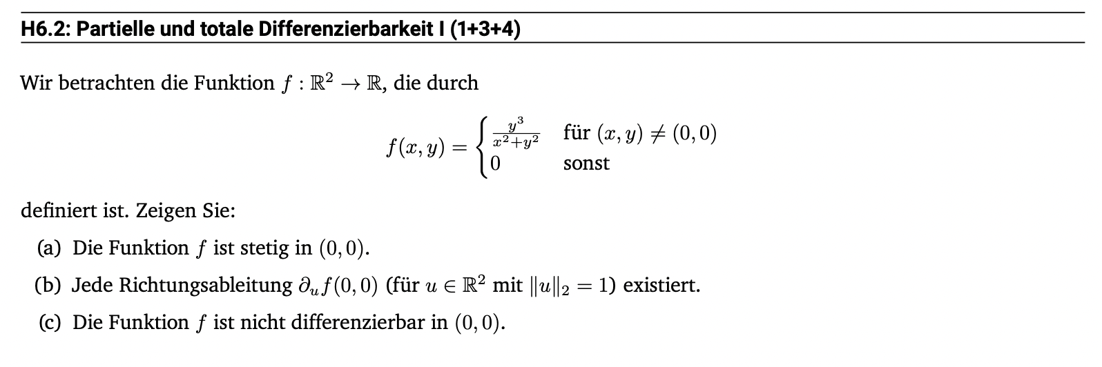 Solved We consider the function f : R2 → R, which is given | Chegg.com
