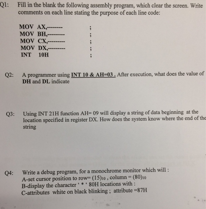 Solved Introduction to Microprocessor | Chegg.com