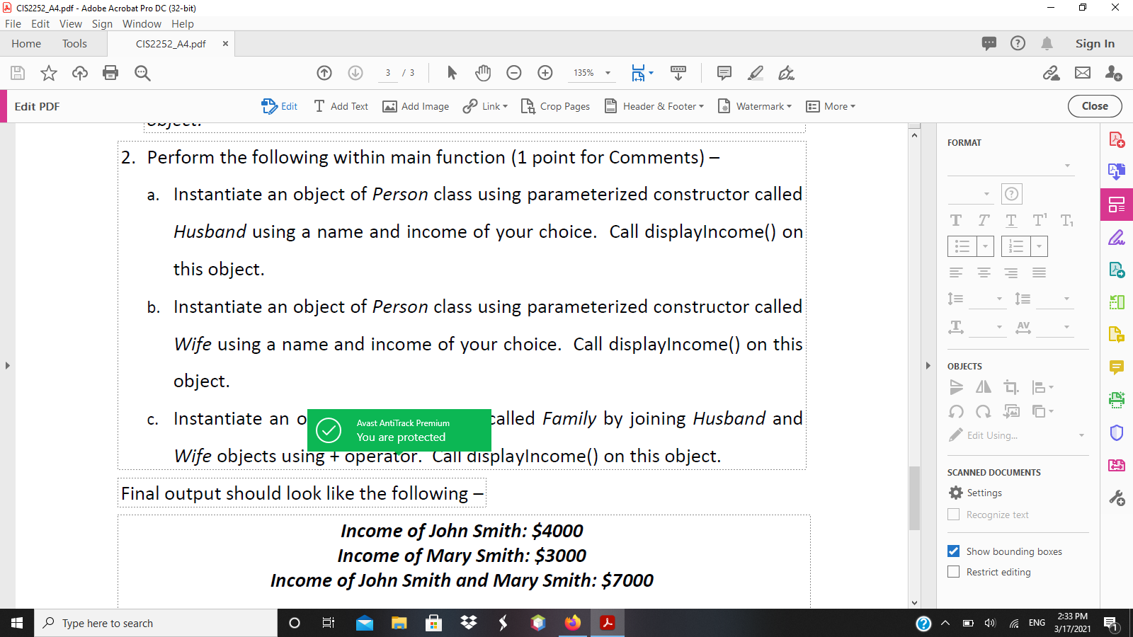 Solved - х ACIS2252_A4.pdf - Adobe Acrobat Pro DC (32-bit) | Chegg.com