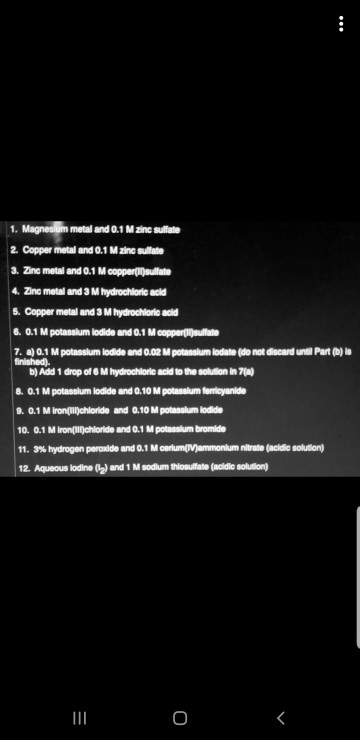 Solved For each reaction given in the procedure, use the | Chegg.com
