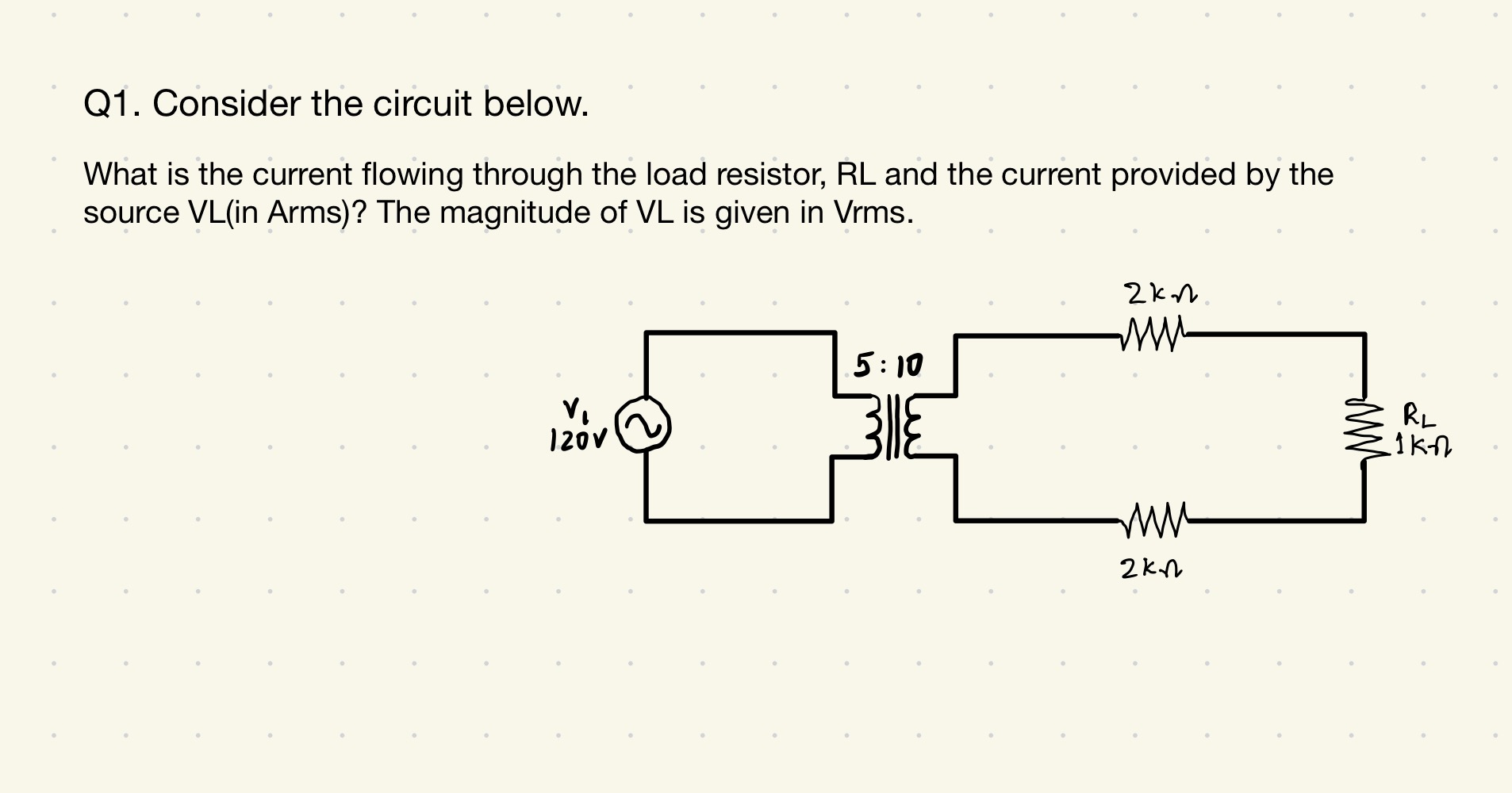Solved Q1. ﻿Consider the circuit below. What is the current | Chegg.com