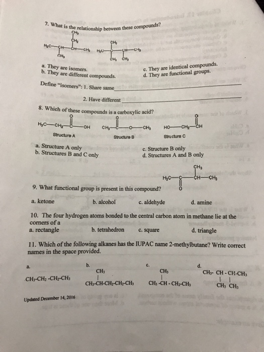 Solved 7. What is the relationship between these a. They are | Chegg.com