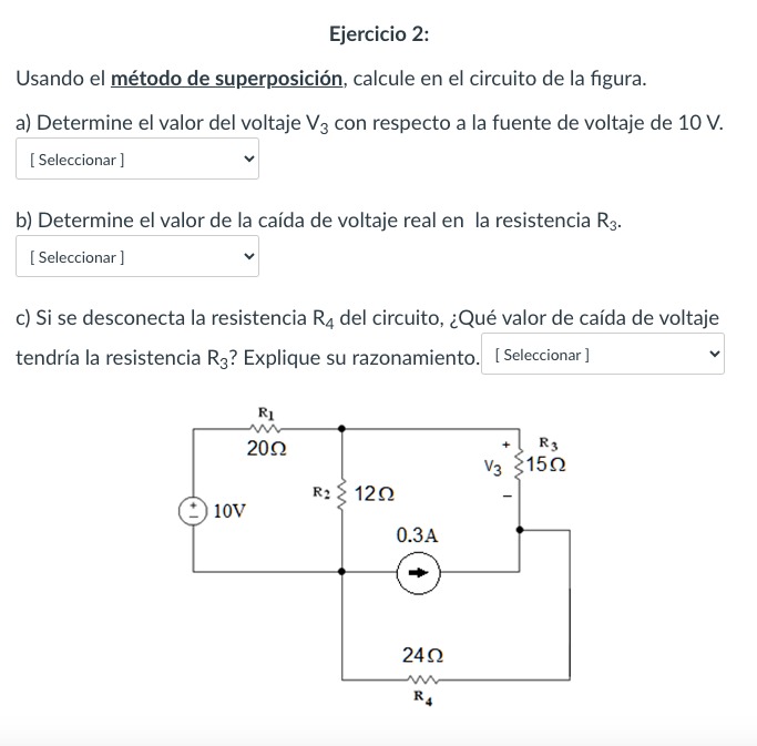 Solved Ejercicio 2:\\nUsando el método de superposición, | Chegg.com
