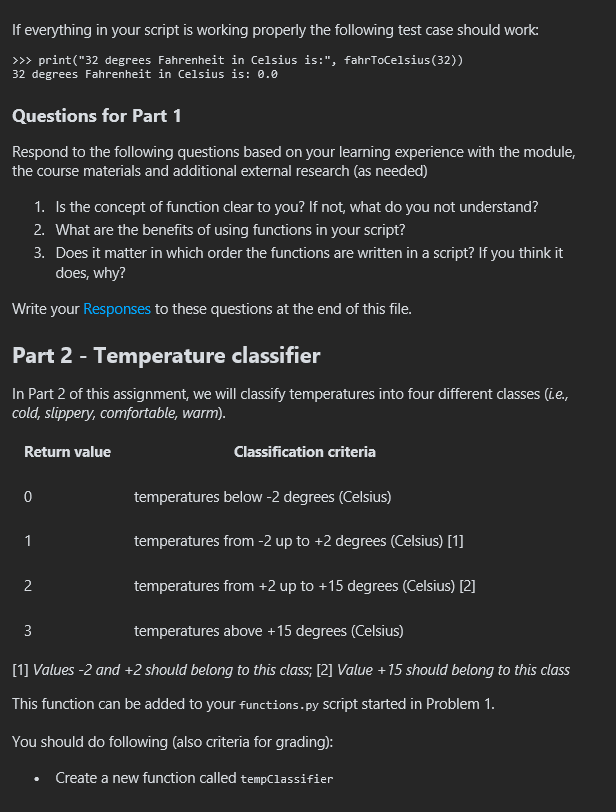 Solved Converting and Classifying Temperature Data This | Chegg.com