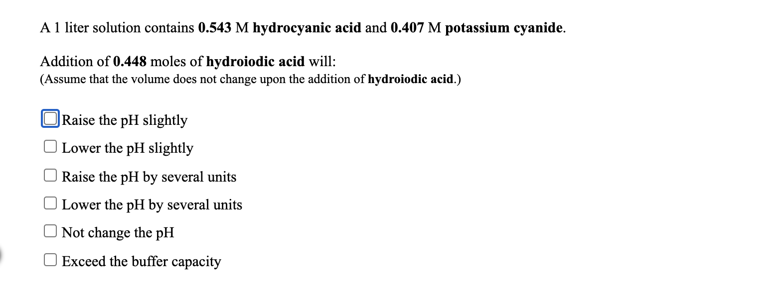Solved A buffer solution is made that is 0.469 M in H2CO3 | Chegg.com