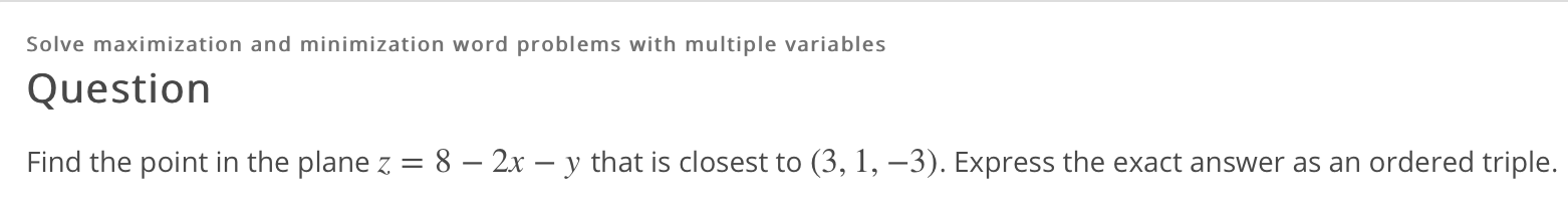 Solved Solve maximization and minimization word problems | Chegg.com