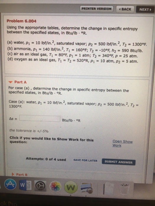 Solved PRINTER VERSIONBACK NEXT Problem 6.004 Using the | Chegg.com