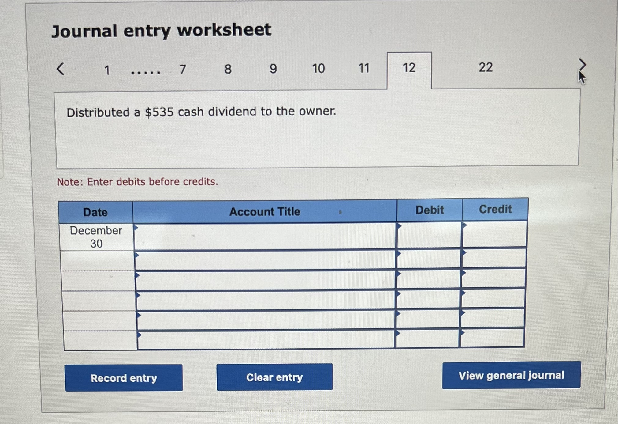 Solved Journal entry worksheet