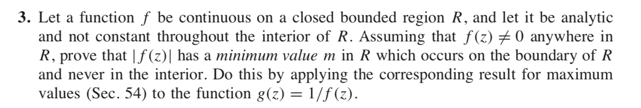 Solved 3. Let a function f be continuous on a closed bounded | Chegg.com
