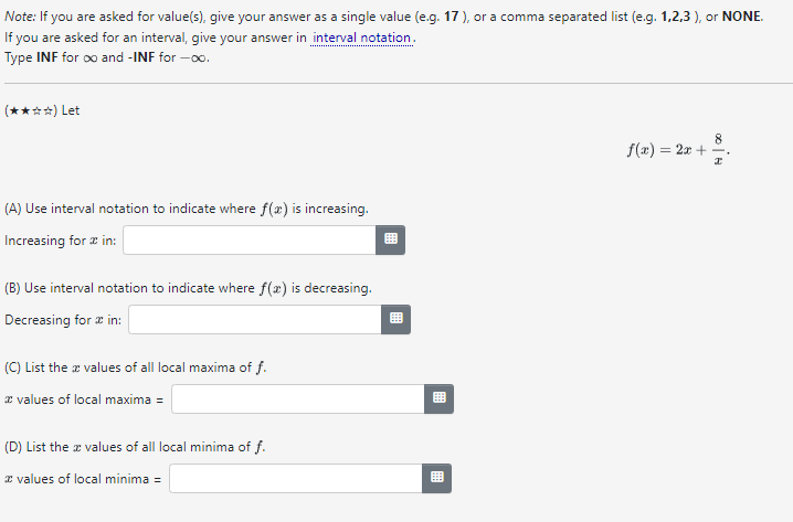 Solved Note: If you are asked for value(s), give your answer | Chegg.com