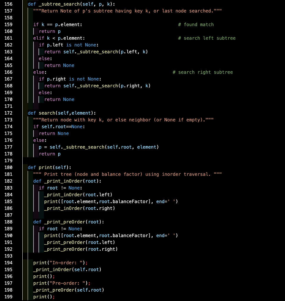 Solved In the AVL implementation form the textbook, each | Chegg.com