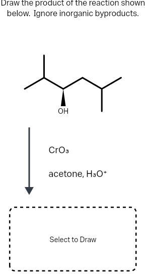 Solved Draw the product of the reaction shown below. Ignore | Chegg.com