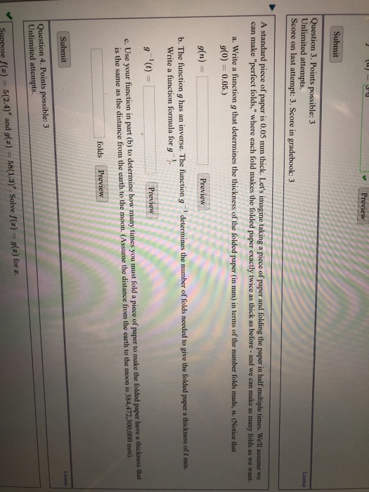 Solved Submit Question 3. Points possible: 3 Unlimited | Chegg.com
