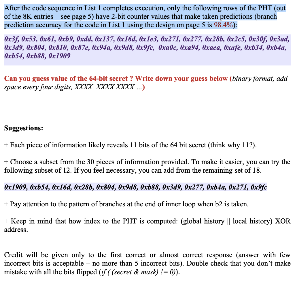 List 1: Assembly code sequence // uint is unsigned | Chegg.com