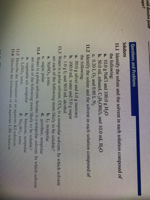 Solved uld gar? Questions and Problems Solutions IL.1 | Chegg.com