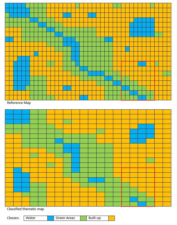 Reference Map Classified thematic map Classes: | Chegg.com