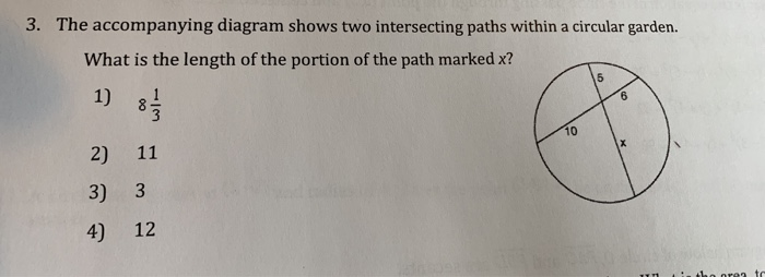 Solved The accompanying diagram shows two intersecting paths | Chegg.com