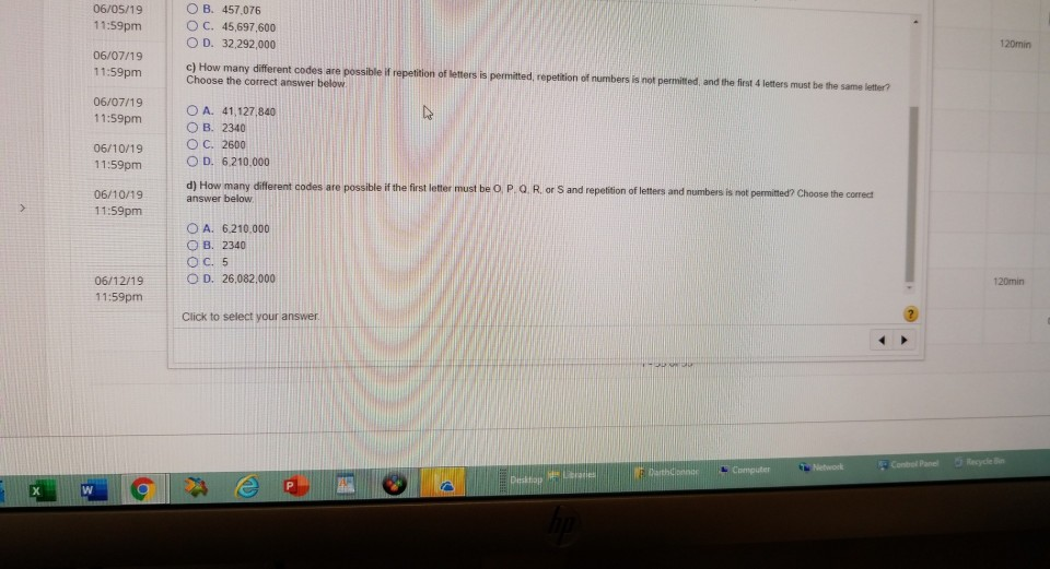 Solved An identification code is to consist of 4 letters | Chegg.com