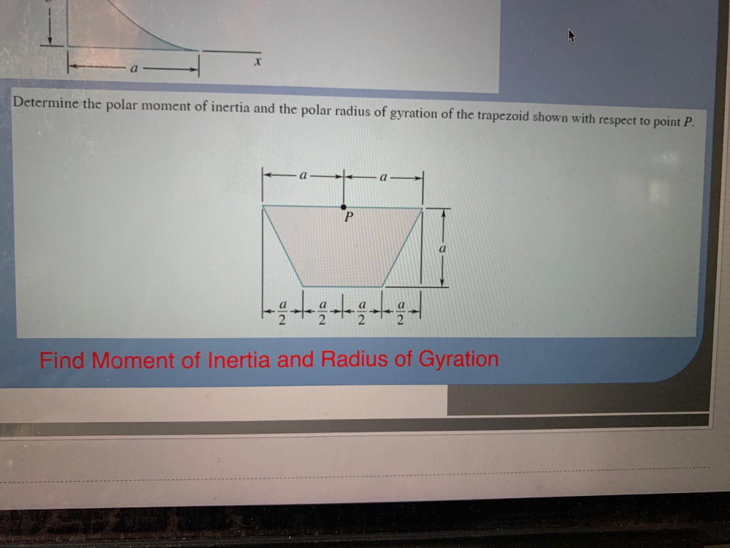 Solved Determine the polar moment of inertia and the polar | Chegg.com