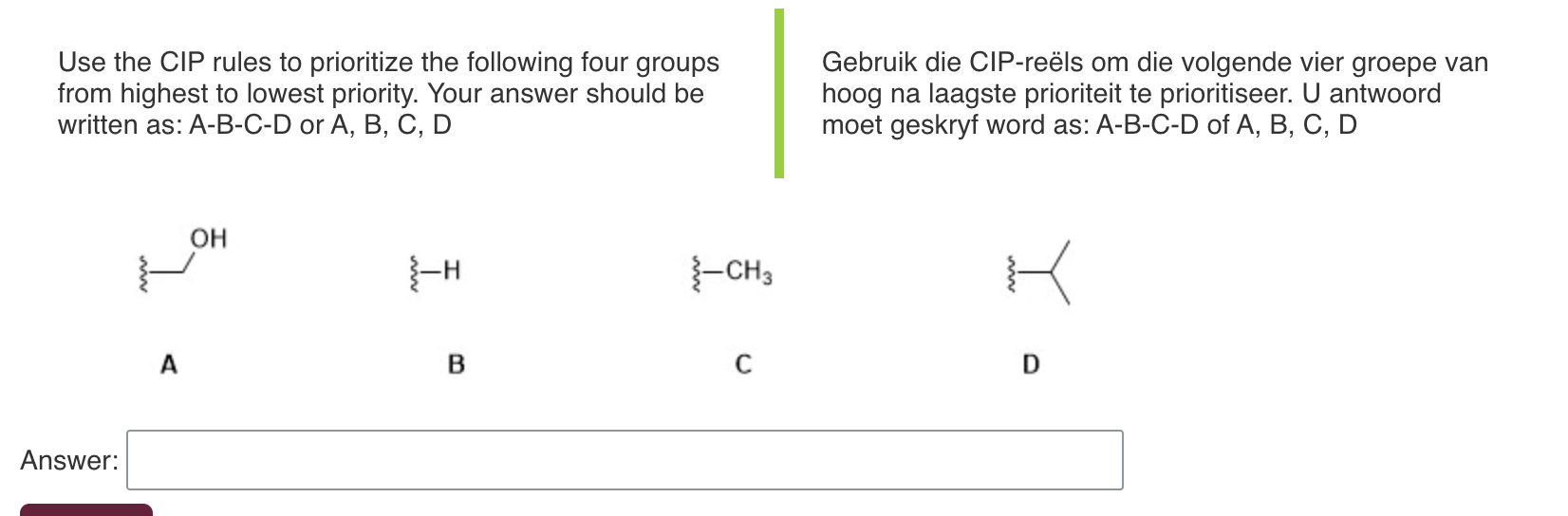 Solved Use The Cip Rules To Prioritize The Following Four