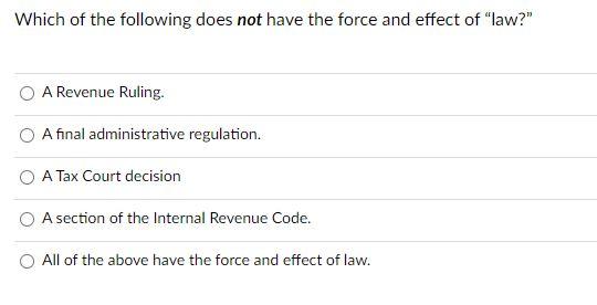 Solved Which of the following does not have the force and | Chegg.com