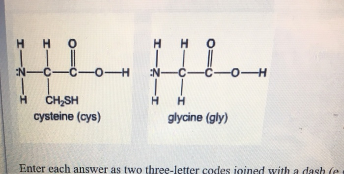 Solved A solution contains cysteine and glycine. What are | Chegg.com