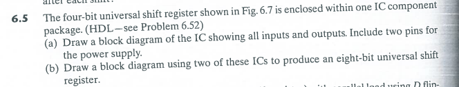 Solved 6.9 Two ways for implementing a serial adder (A + B) | Chegg.com