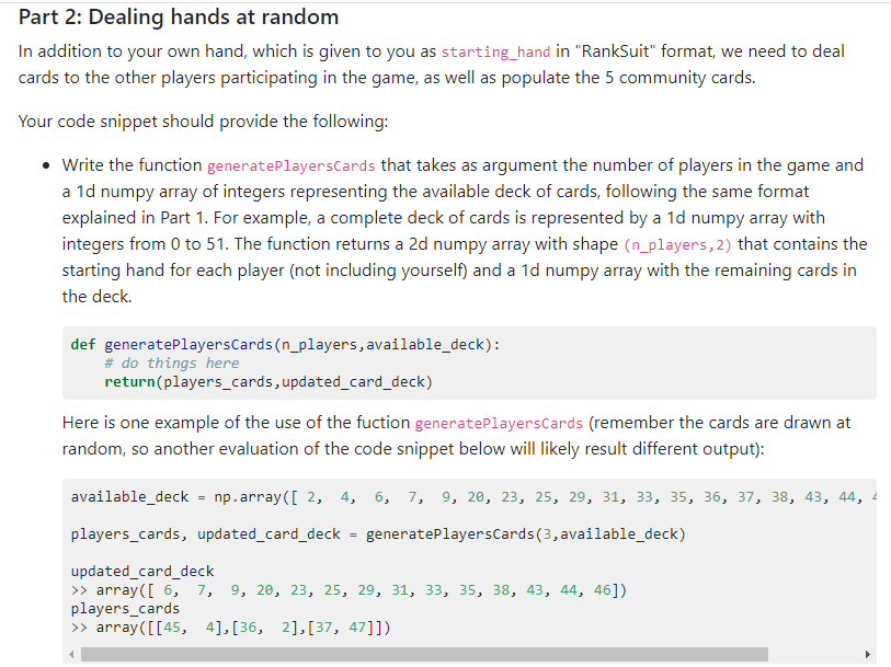 Part 1: Card conversion Let's start by familiarizing | Chegg.com