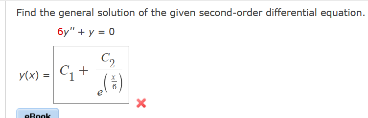 Solved Find the general solution of the given second-order | Chegg.com