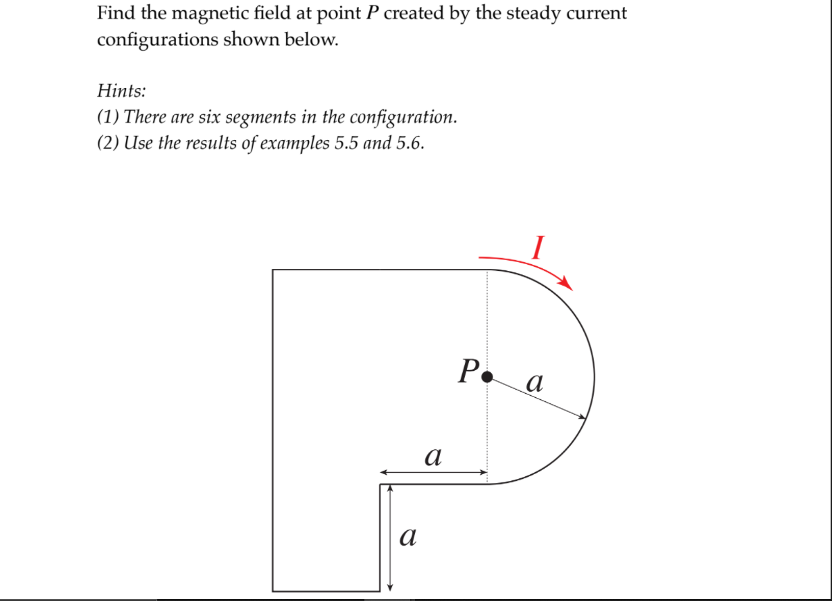 Solved Find the magnetic field at point P created by the | Chegg.com