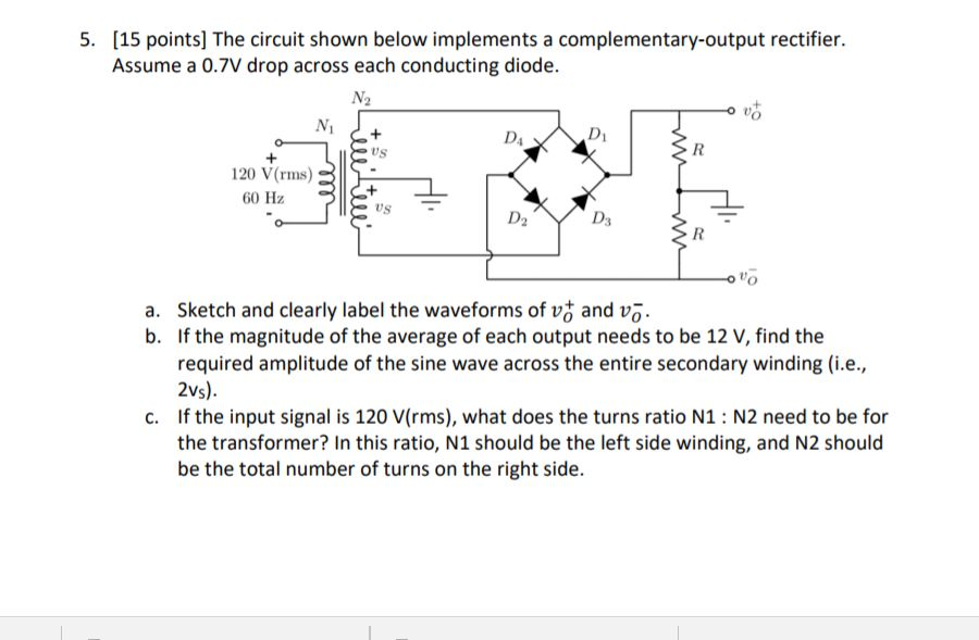 Solved [15 points] The circuit shown below implements a | Chegg.com
