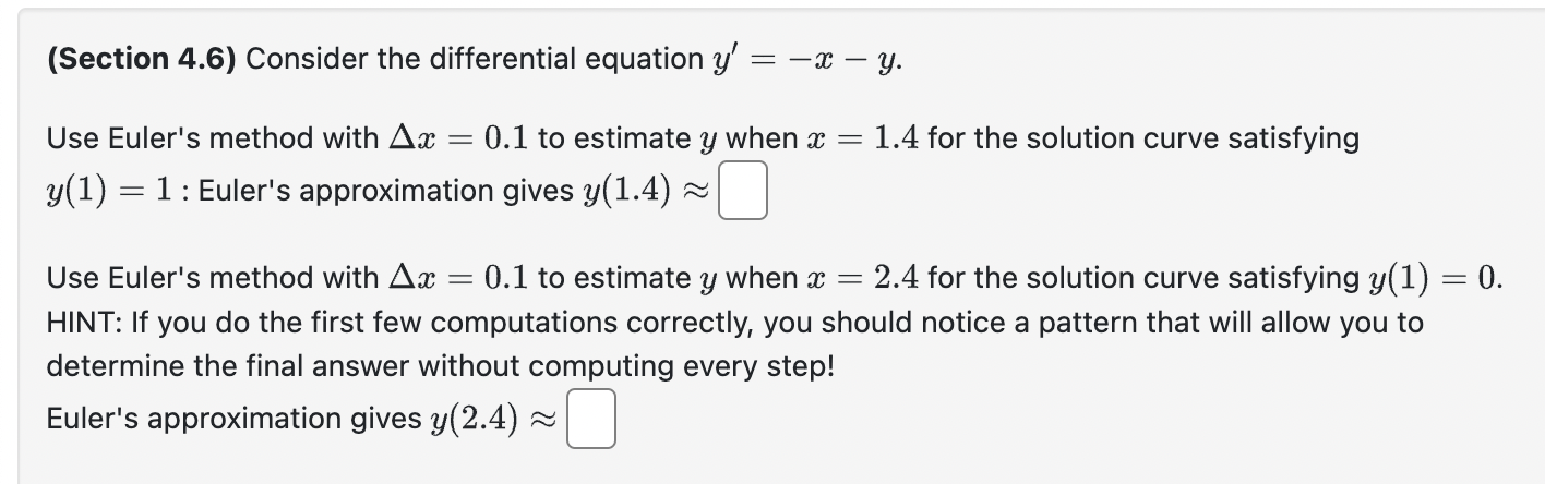Solved (Section 4.6) Consider the differential equation | Chegg.com