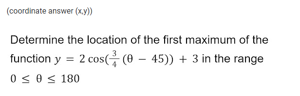 Solved (coordinate answer (x,y)) Determine the location of | Chegg.com