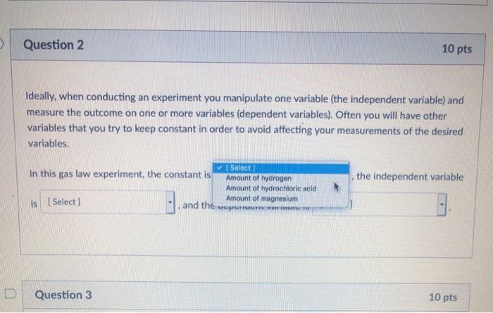 Solved Question 2 10 pts Ideally, when conducting an | Chegg.com
