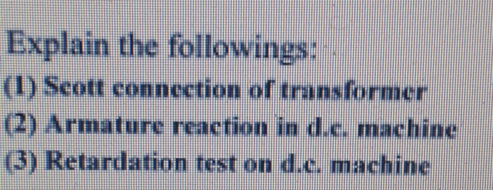 Solved Explain the followings: (1) Scott connection of | Chegg.com