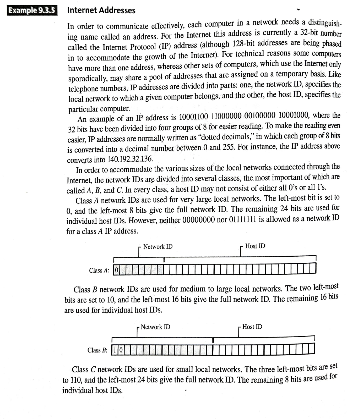 Solved Internet Addresses In order to communicate | Chegg.com