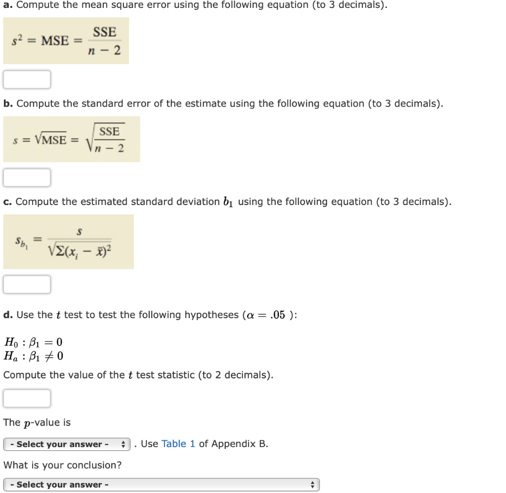 Solved Given are five observations for two variables, x and | Chegg.com