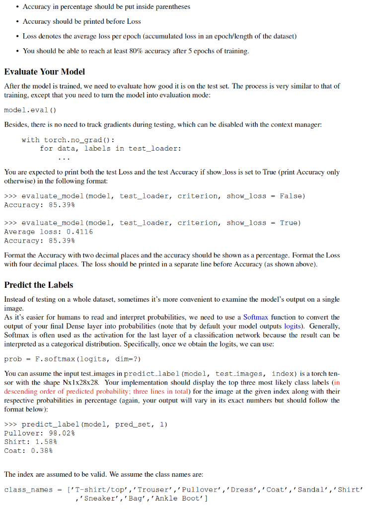 Part 2: Build Your First Neural Network In this | Chegg.com