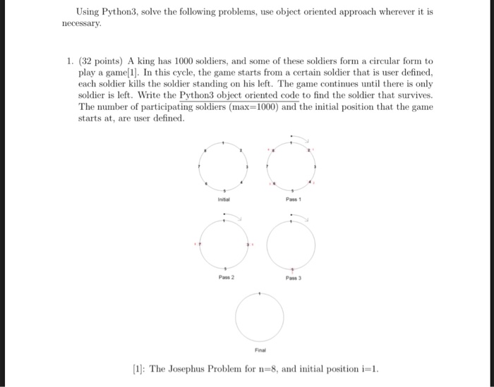 Solved Using Python3, solve the following problems, use | Chegg.com