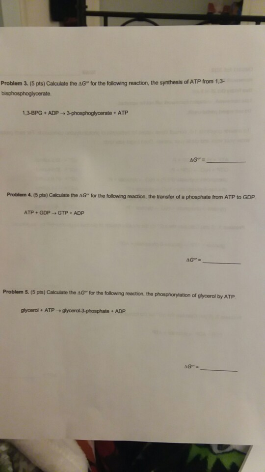 Solved To answer questions 1-5, consult these values for | Chegg.com