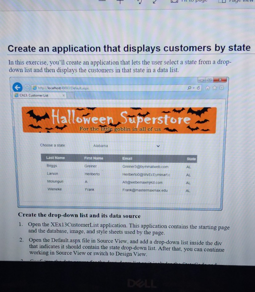 Solved KUTU PUL Create an application that displays | Chegg.com
