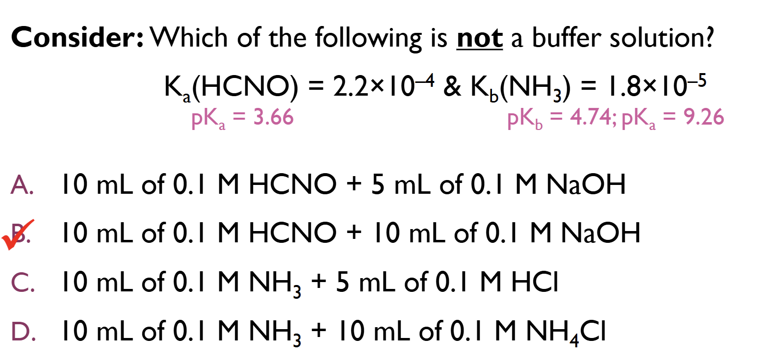 Solved Which of ﻿the following is ﻿NOT a buffer solution? | Chegg.com