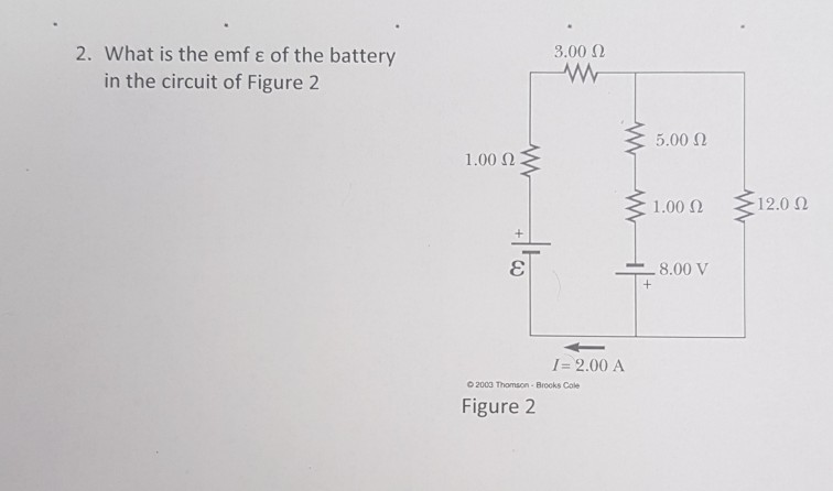 Solved What is the emf E of the battery in the circuit of | Chegg.com