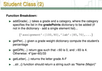 Solved Use Python 3. Create Student Class and Use Example | Chegg.com