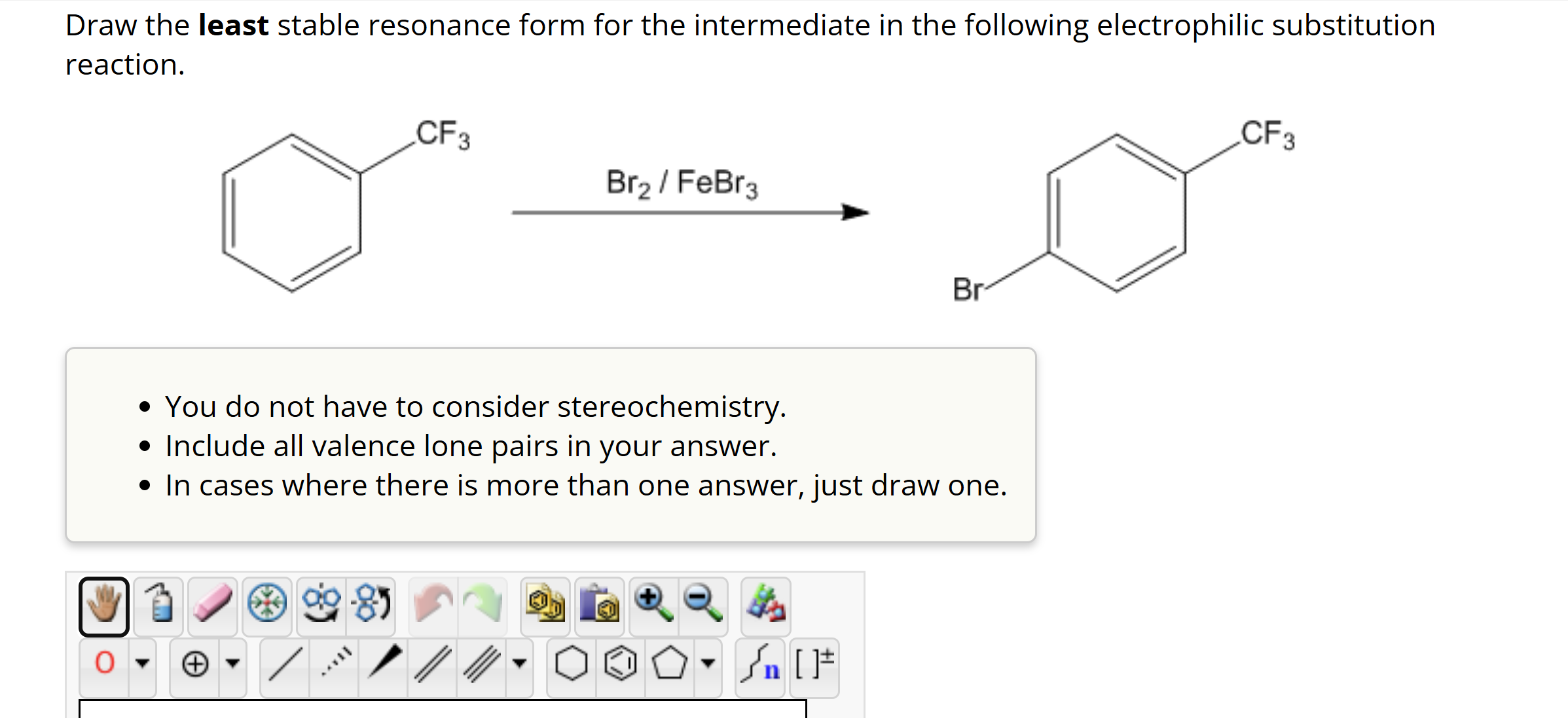 Solved Draw the least stable resonance form for the | Chegg.com