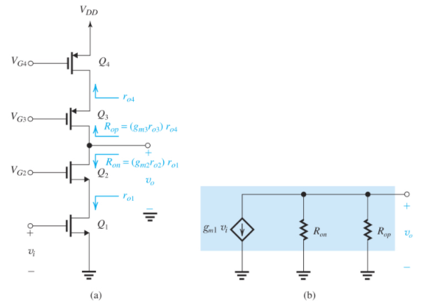 Solved D 8.69 Design the CMOS cascode amplifier in Fig. 8.31 | Chegg.com