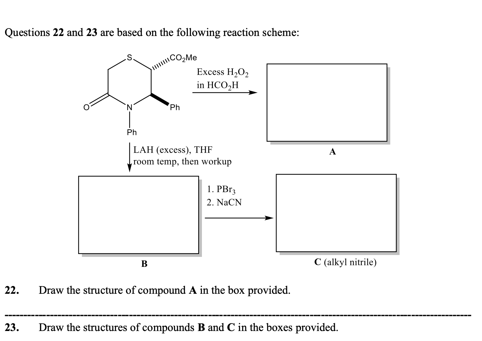 Solved Questions 22 and 23 are based on the following | Chegg.com