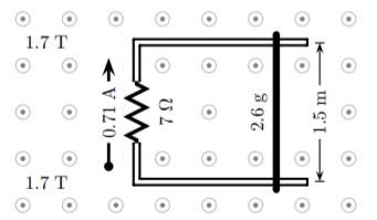 Solved A straight rod moves along parallel conducting rails, | Chegg.com