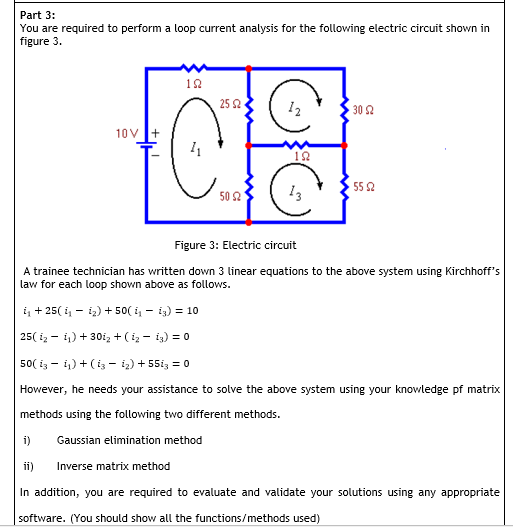 Solved You are required to perform a loop current analysis | Chegg.com
