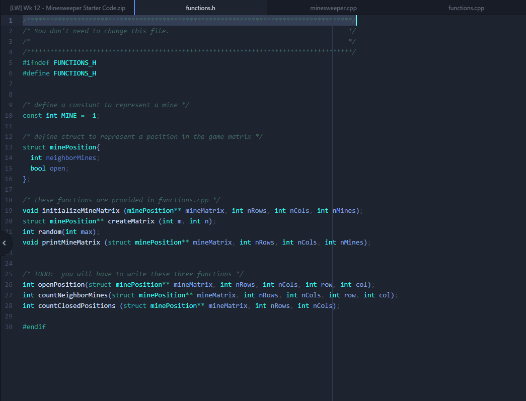 Solved please help me! Code is in C++, all starter code is | Chegg.com